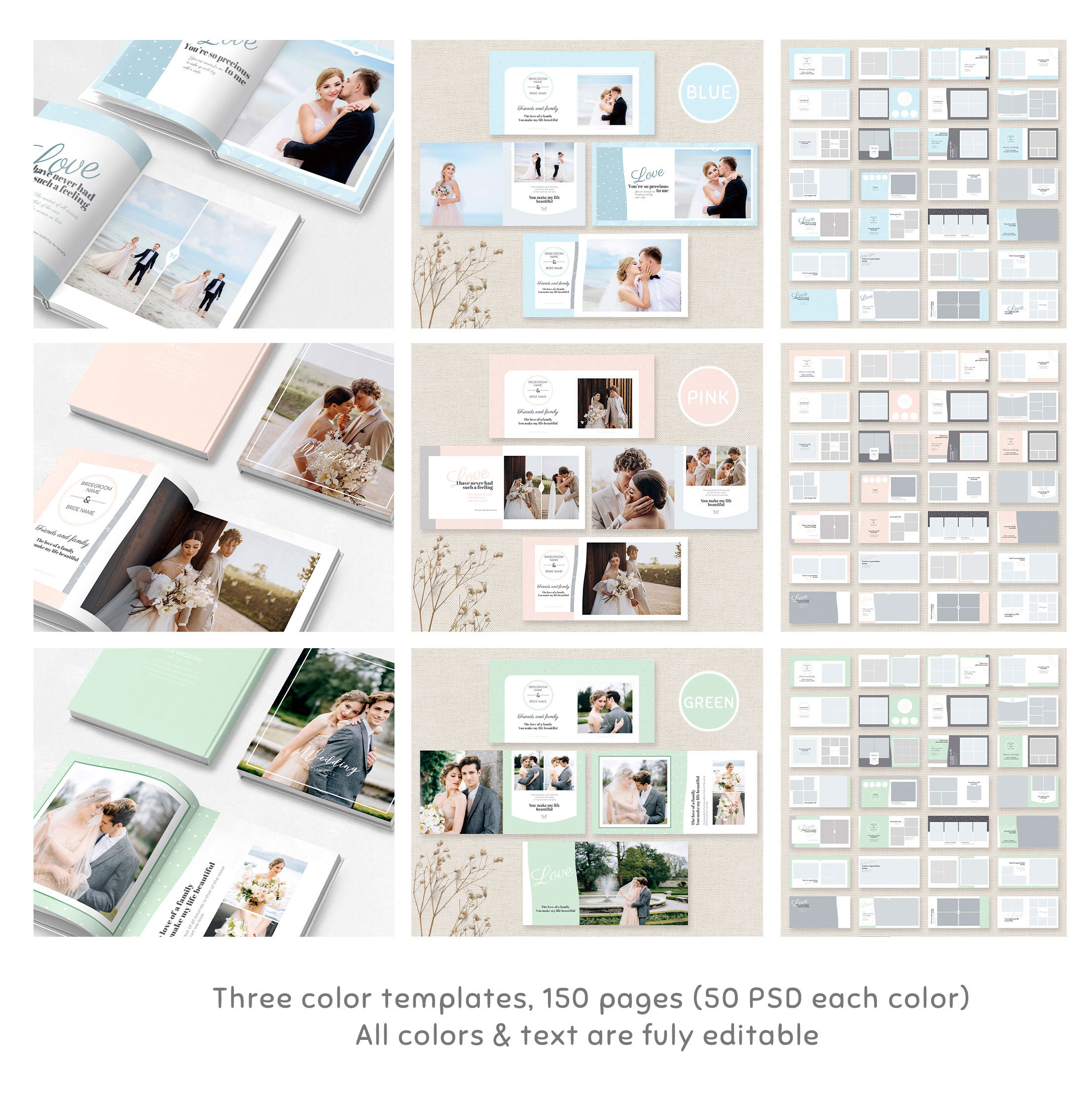 300 Wedding Album Template: 12X12 Photo Book Album Template,accordion ...