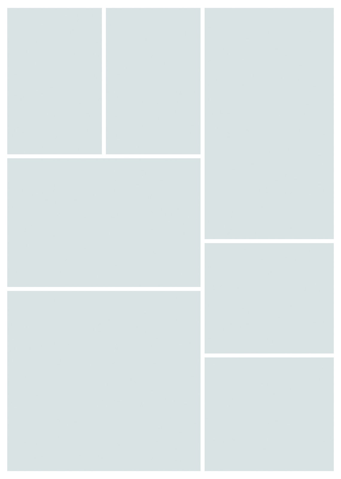 50 A4 Photo collage Template Wedding Photo Collage Template | Etsy