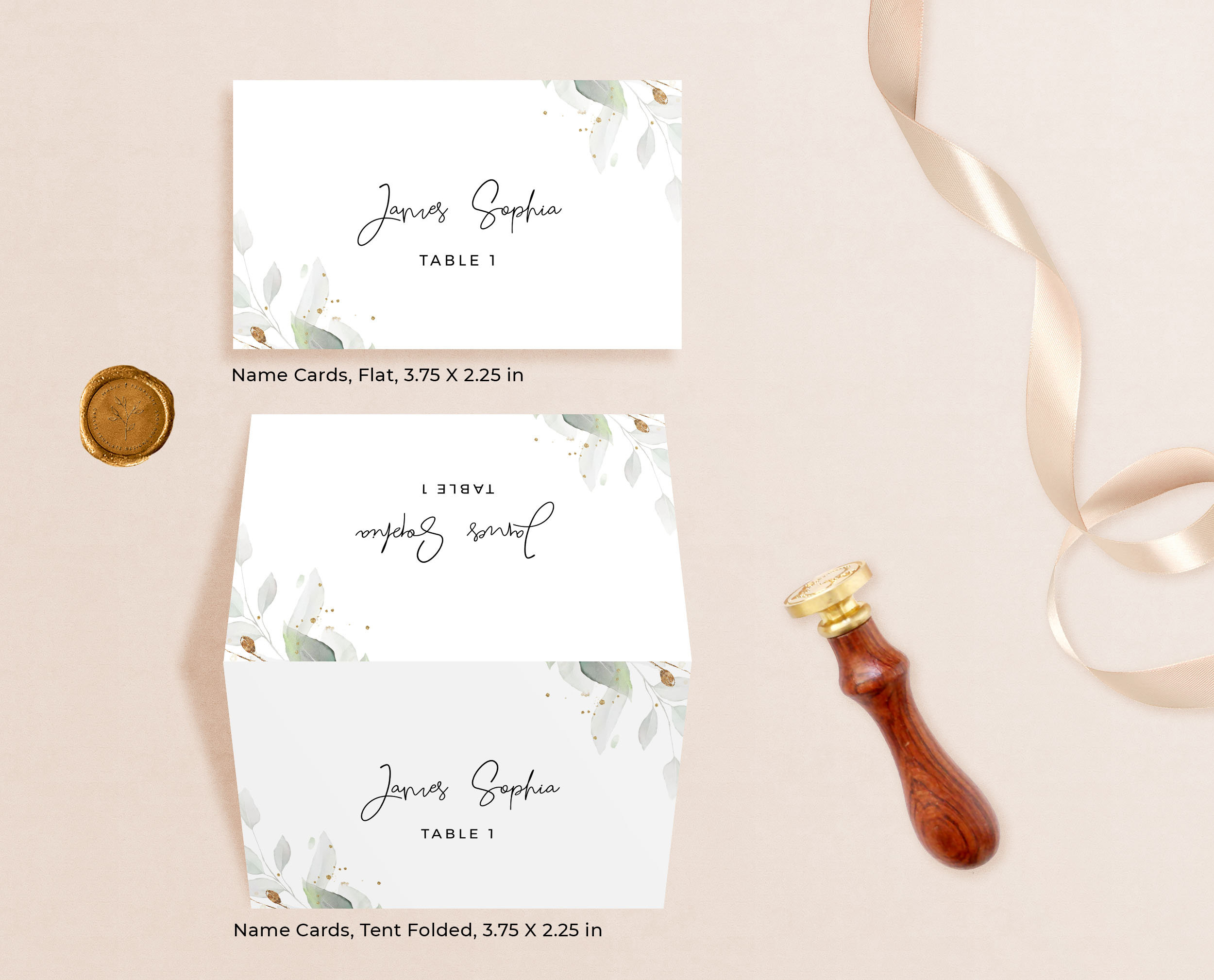 Wedding Seat Card Template, Wedding Place Card, Table Seat Cards ...