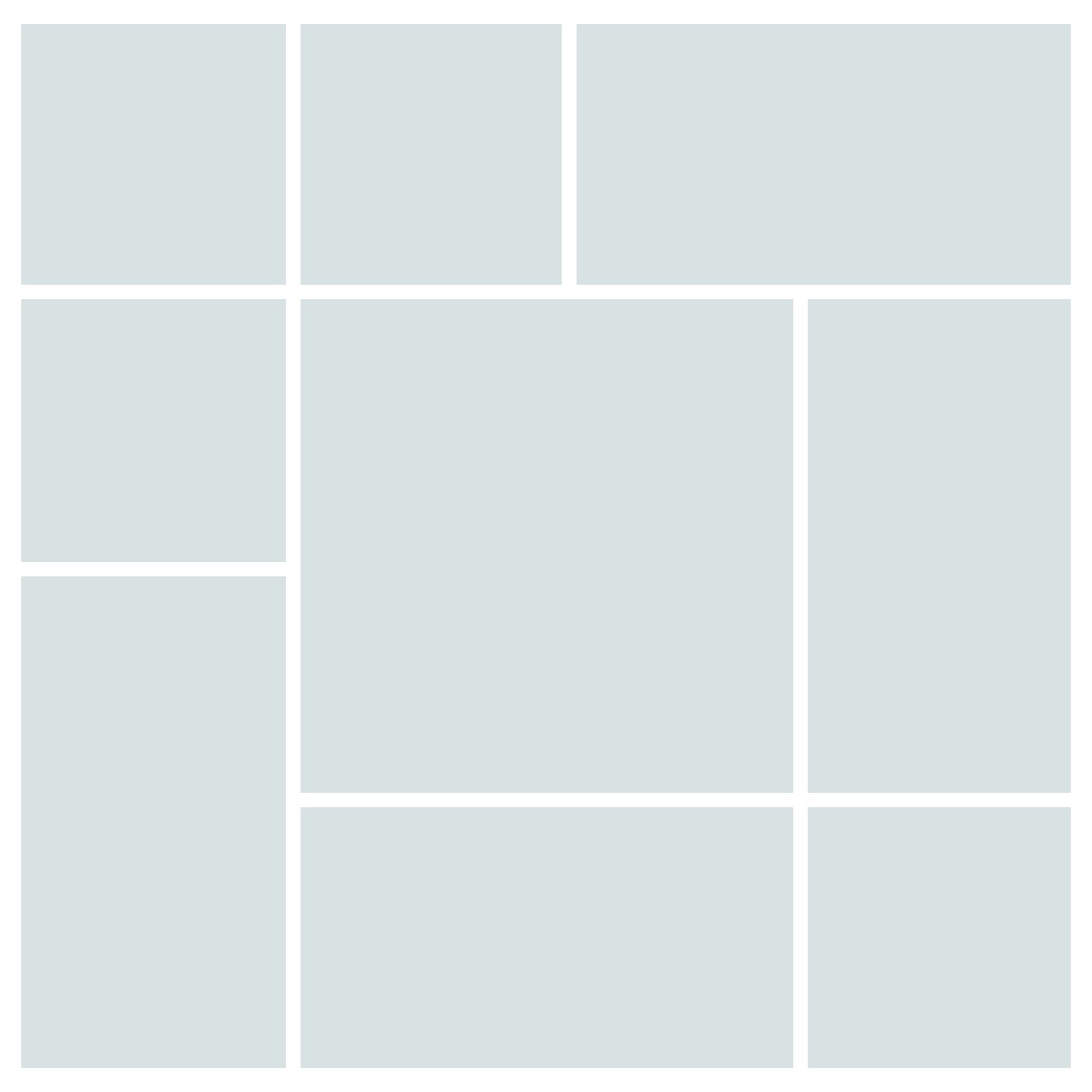 5x5 Photo Collage Template Storyboards / Instagram Collage / Moodboards ...