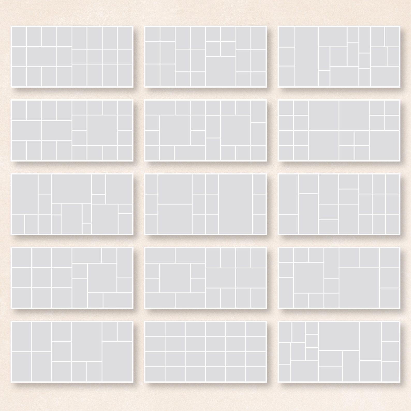 10x10 Photo Collage Template Wedding Album Template, Newborn Photo ...