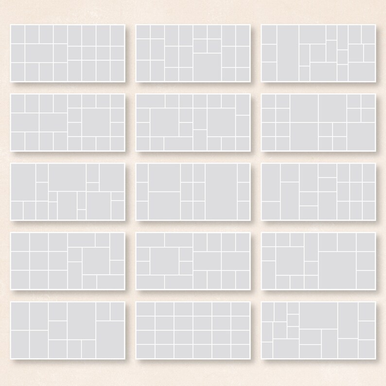 10x10 Photo Collage Template Wedding Album Template, Newborn Photo ...