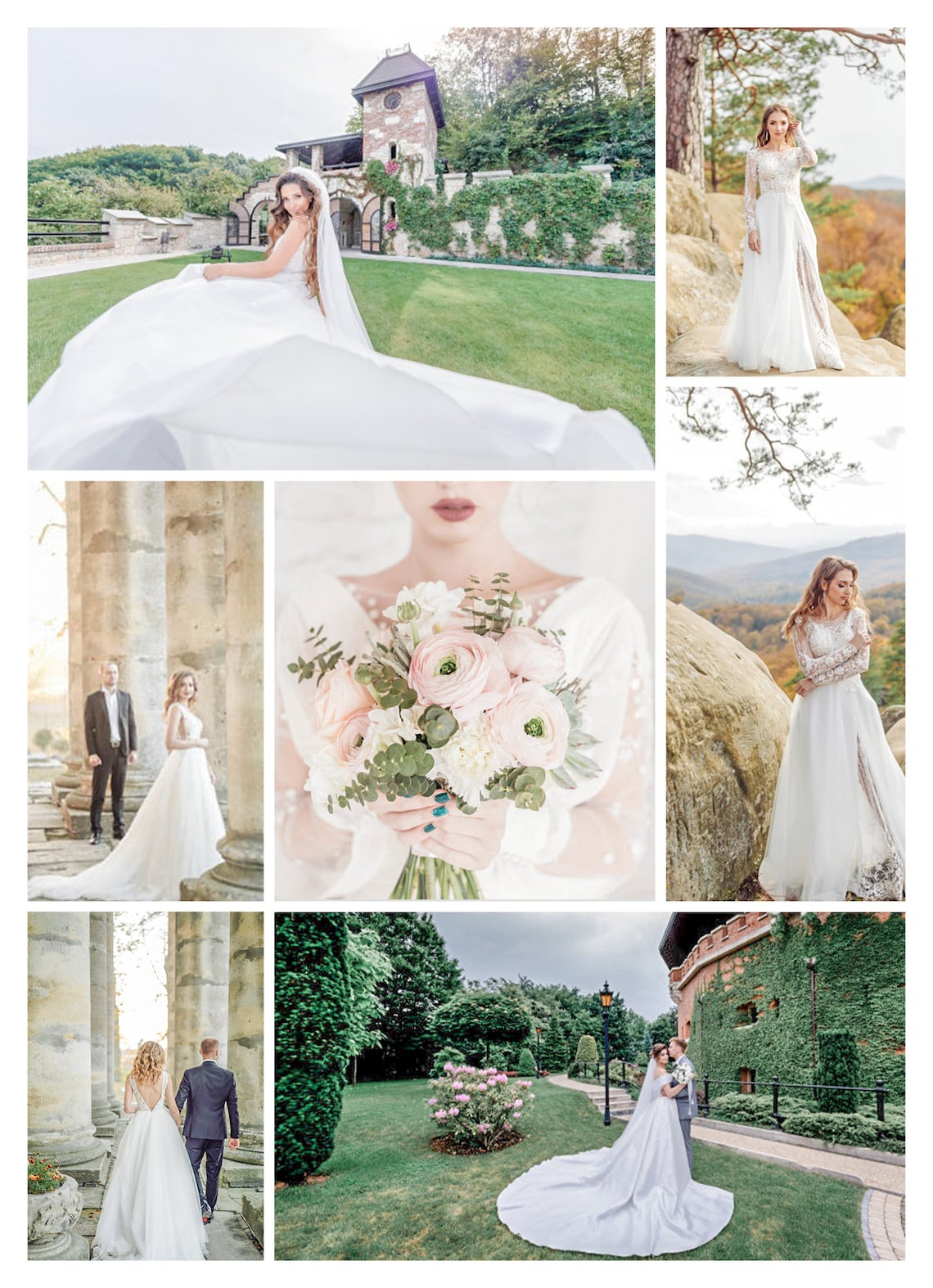 50 5x7 Photo Collage Template Landscape & Portrait Templates Photo ...