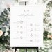 Monogram and Border Wedding Timeline Board Template, Simple Wedding ...