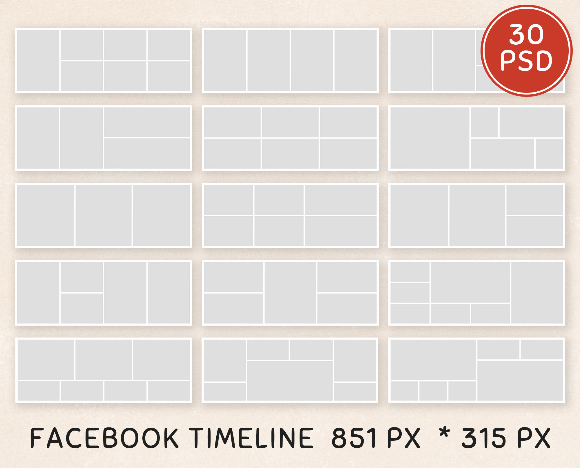 Blank Facebook Timeline Template