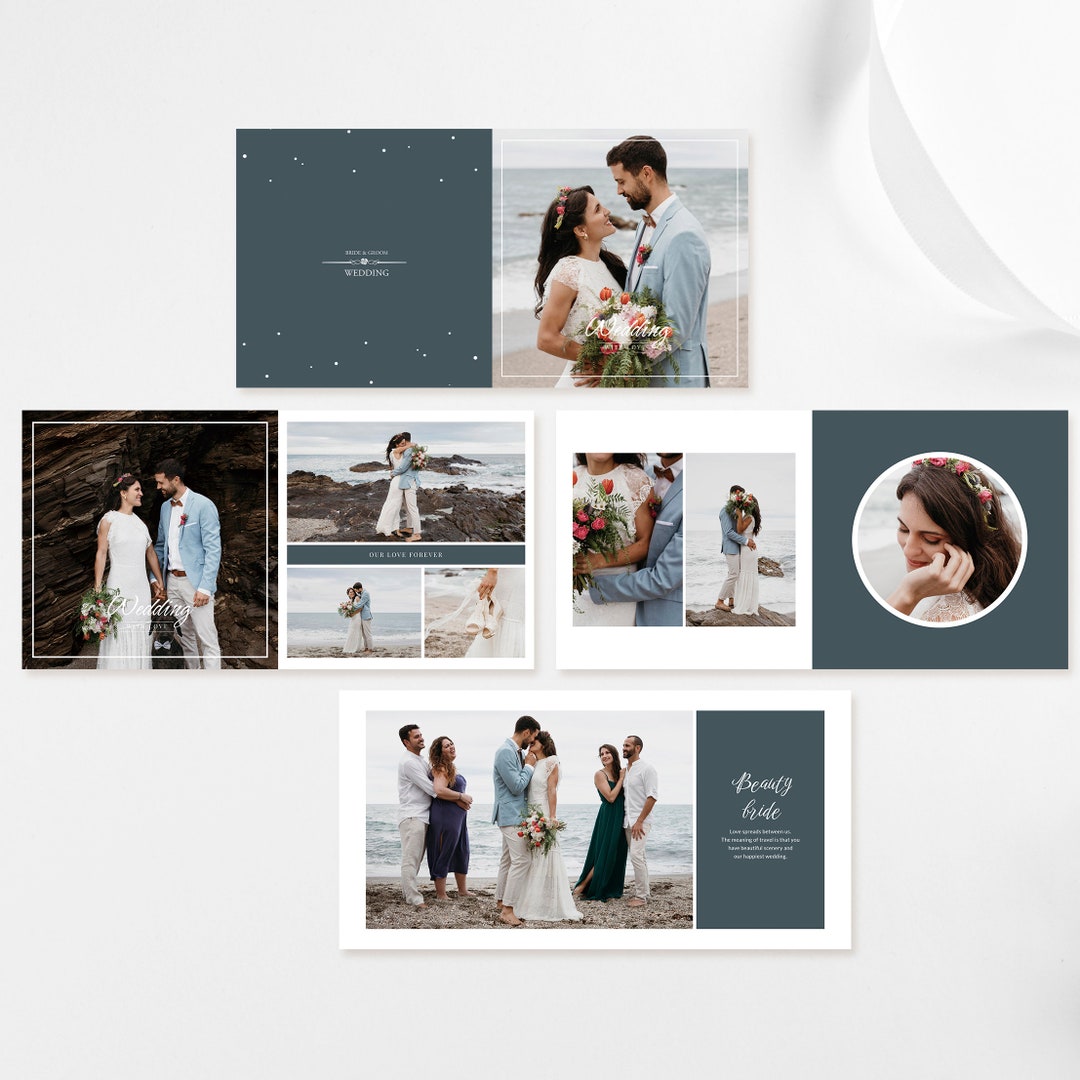 12x12 Simple Wedding Photo Album, Wedding Album Template, Wedding ...