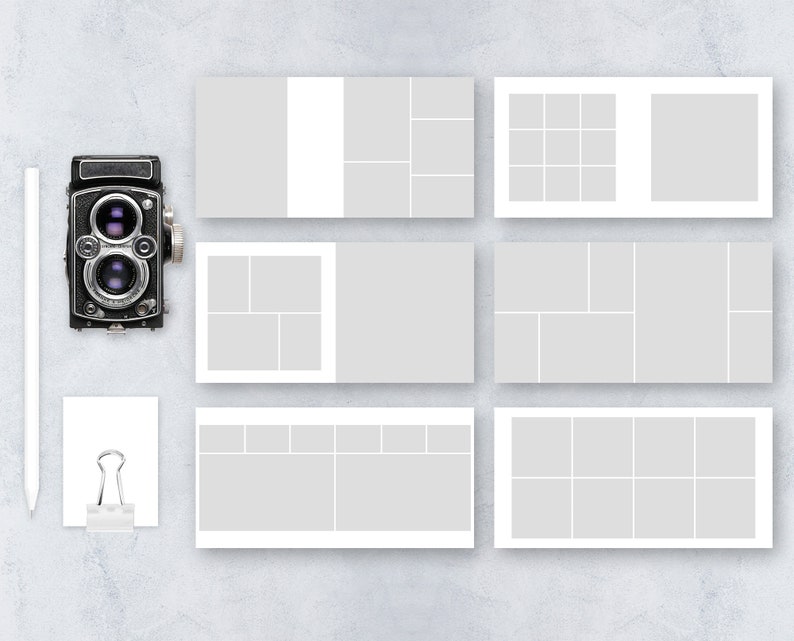 Photo Collage Template, Wedding Album Template, Photography Template ...