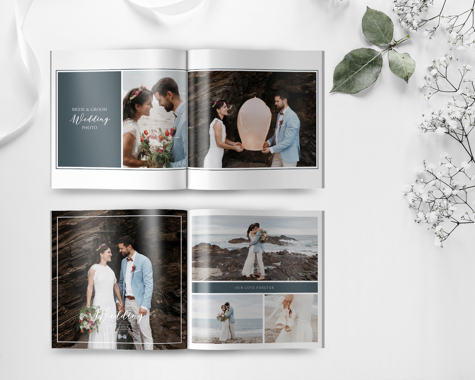 12x12 Simple Wedding Photo Album Wedding Album Template | Etsy