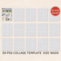 Editable Gallery Wall Art Size Guide: Canva & Photoshop Template - Etsy ...