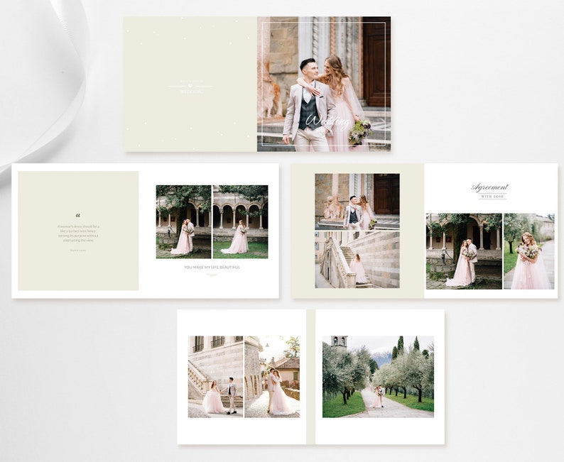12x12 Light Green Template Wedding Photo Album Template for - Etsy 12x12 Light Green Template Wedding Photo Album Template for - Etsy