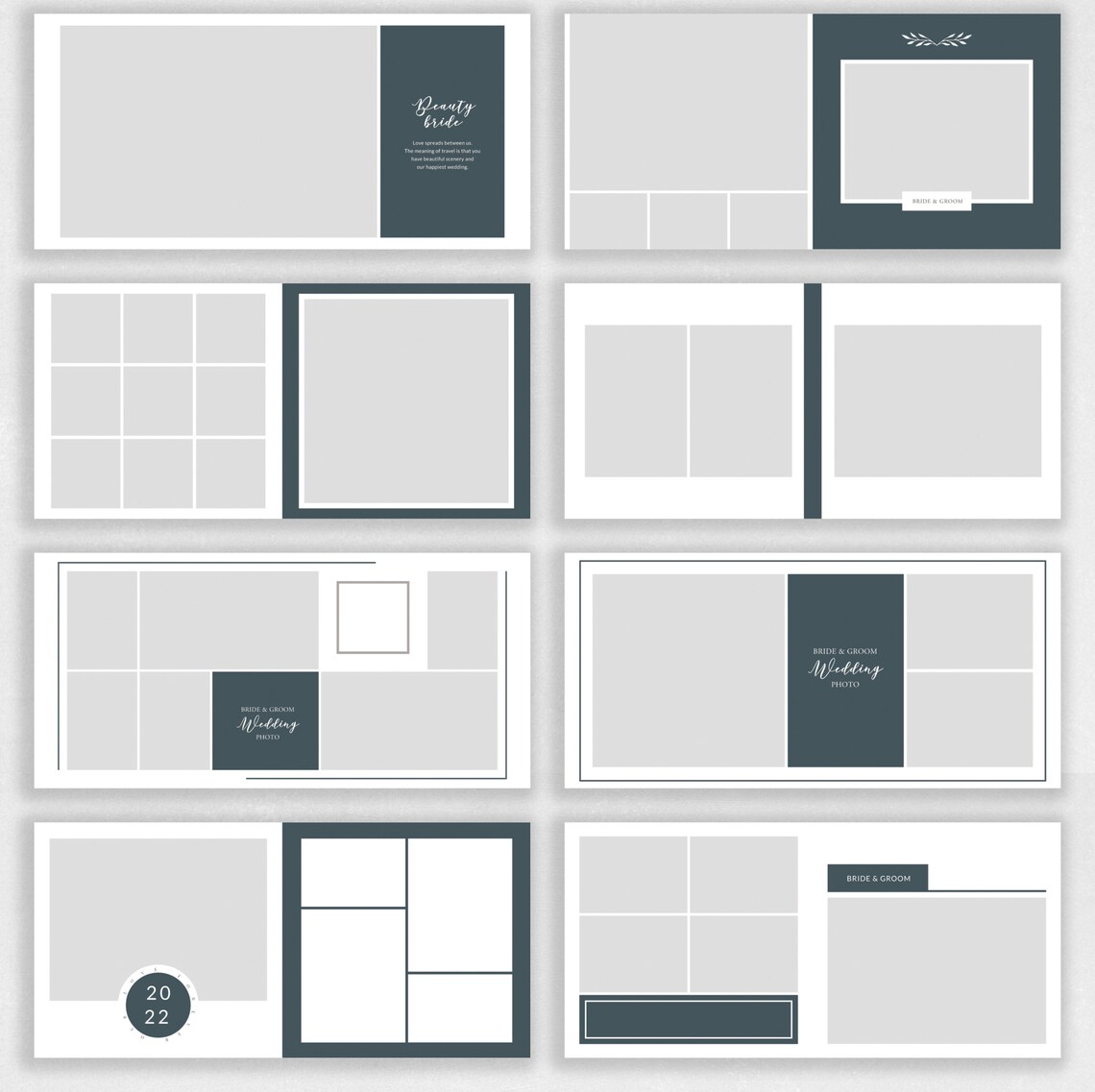 12x12 Simple Wedding Photo Album Wedding Album Template - Etsy