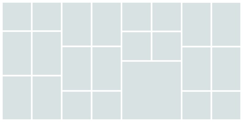 10x10 Photo Collage Template Wedding Album Template, Newborn Photo ...