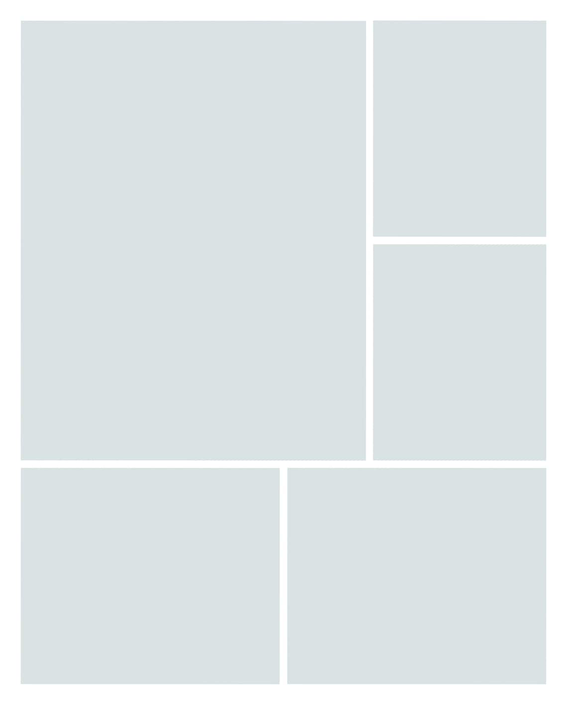 50 8x10 Photo Collage Template Landscape & Portrait Templates - Etsy