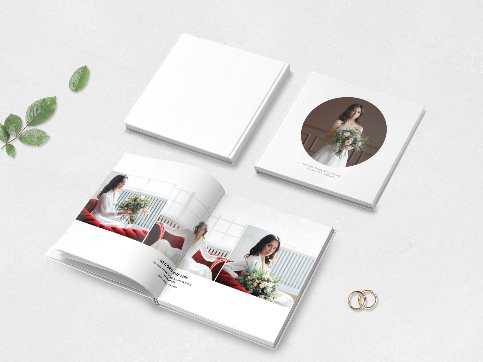 12x12 Wedding Photo Album Template for Photographer, Collage Photo, 15 ...