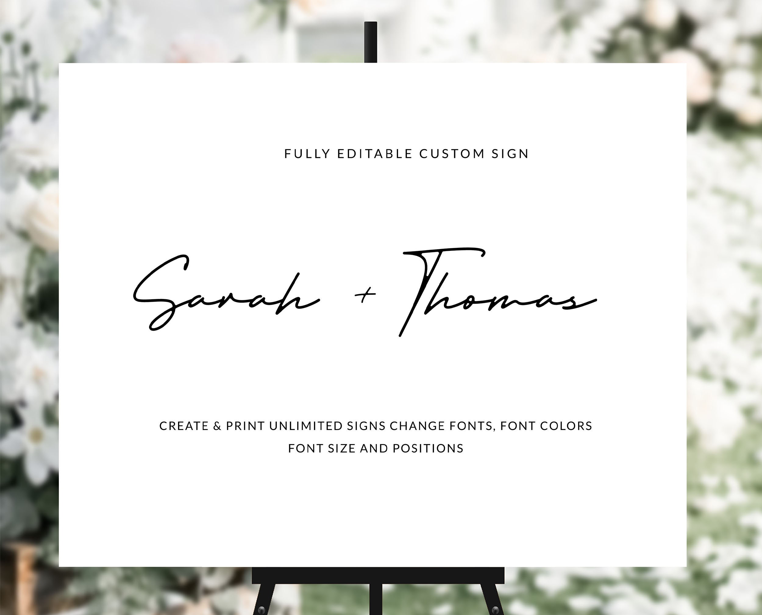 Minimal Script Wedding Welcome Sign Simaple Welcome Sign - Etsy