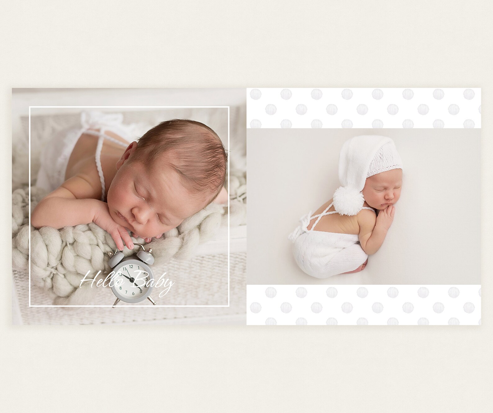 12x12 Pink Newborn Accordion Template: Baby Photo Album Templates ...