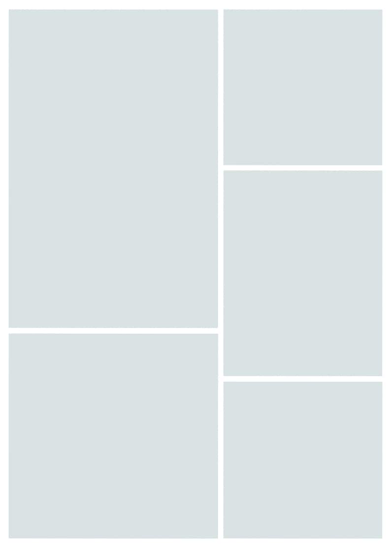 50 A4 Photo Collage Template, Wedding Photo Collage Template, Photo ...