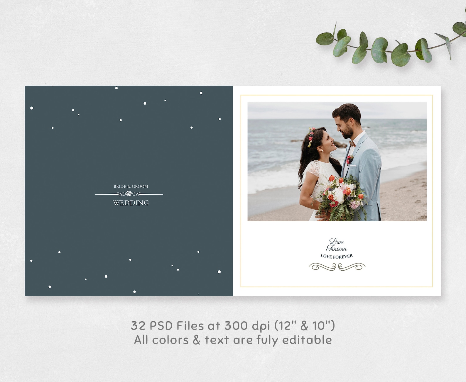 12x12 Simple Wedding Photo Album Wedding Album Template | Etsy