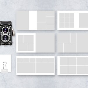 5x5 Photo Collage Template Wedding album template | Etsy
