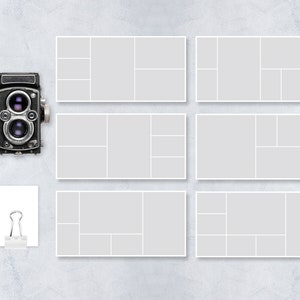 Wedding Photo Collage Album Template,album Photo Collages / Storyboard ...