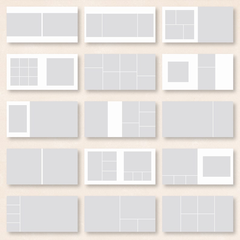 Photo Collage Template, Wedding Album Template, Photography Template ...