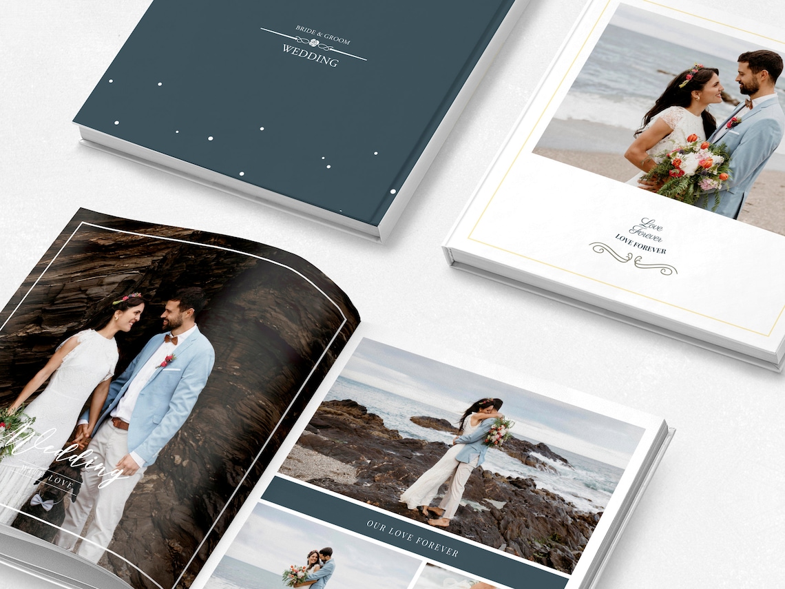 12x12 Simple Wedding Photo Album Wedding Album Template - Etsy