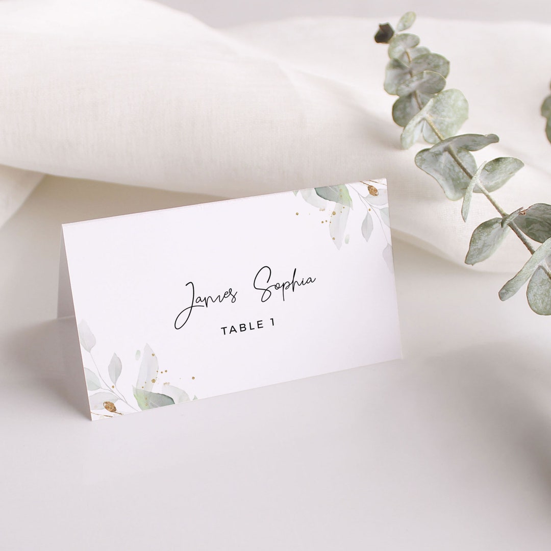 Wedding Seat Card Template, Wedding Place Card, Table Seat Cards ...