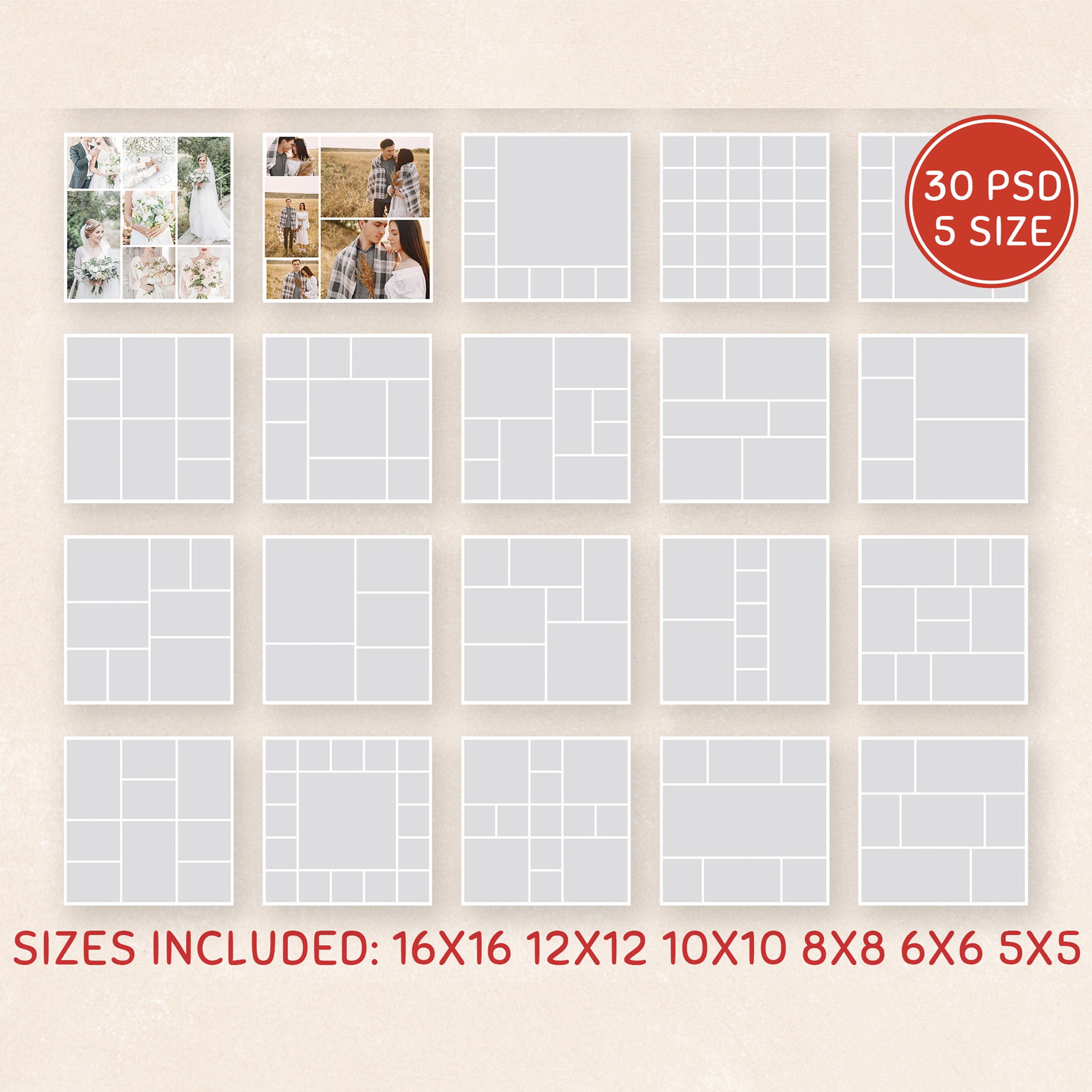 Photo Collage Template Storyboards / Instagram Collage / Moodboard ...