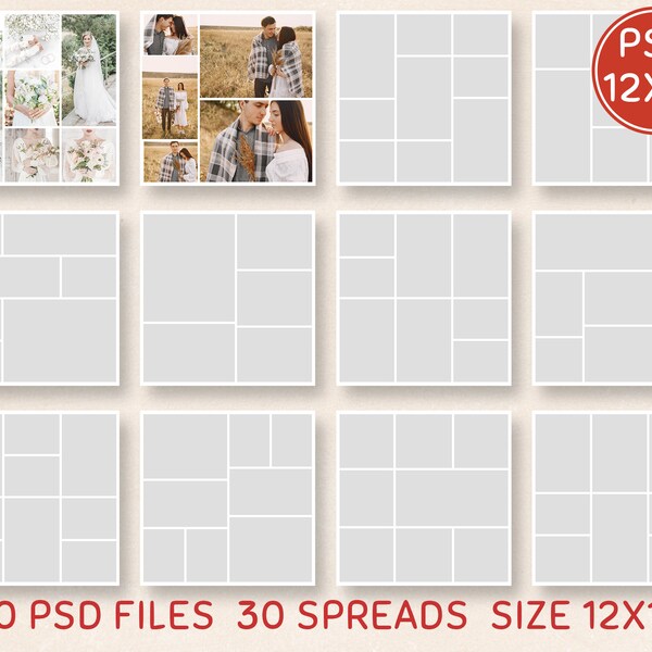 Square Album Template - Etsy