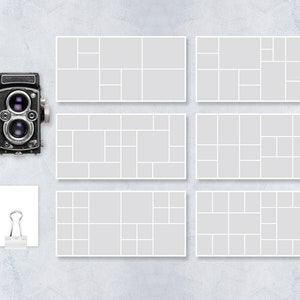 10x10 Photo Collage Template Wedding Album Template, Newborn Photo ...
