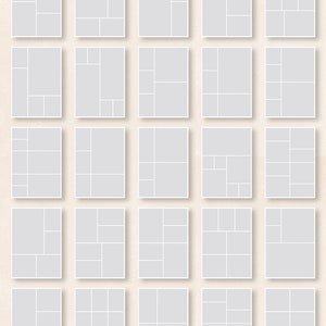 50 A4 Photo Collage Template, Wedding Photo Collage Template, Photo ...