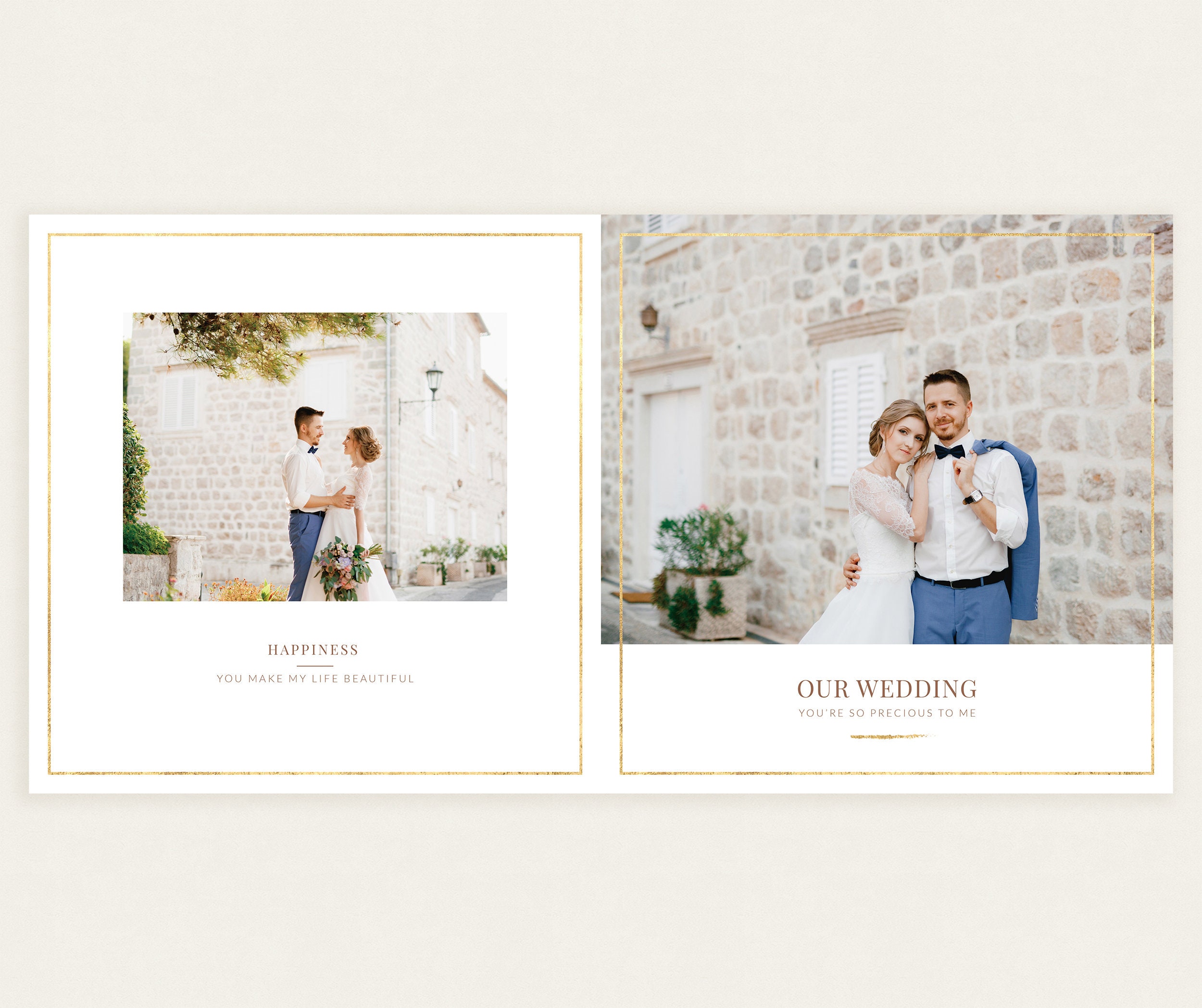 12x12 Pink Photo Album Collage Wedding Photo Book Photoshop Template ...