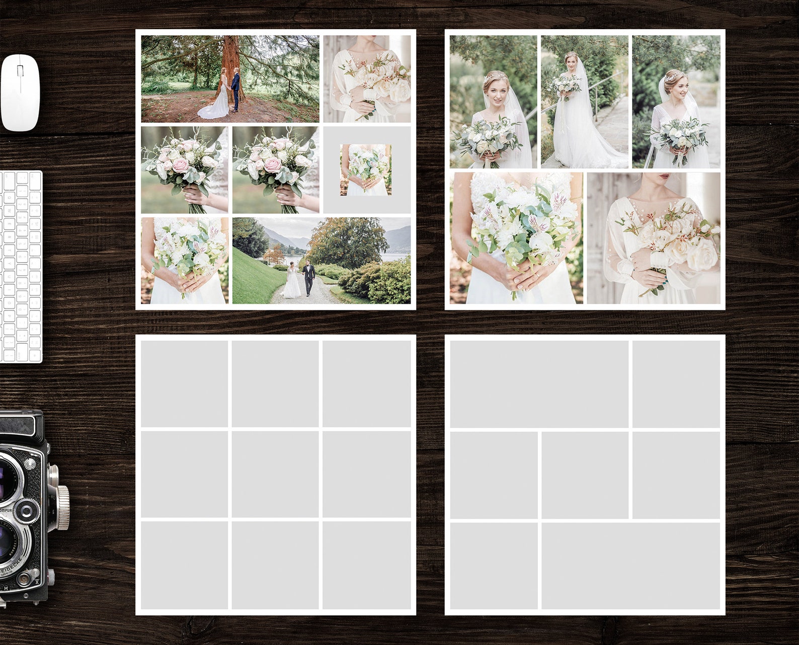 Square Collage, Photoshop Templates, Blog Board Template, Photo Story ...