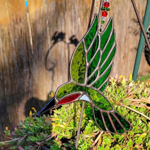 Hummingbird Stained Glass Pattern - Etsy