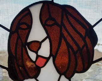 English Springer Spaniel Stain Glass - Etsy