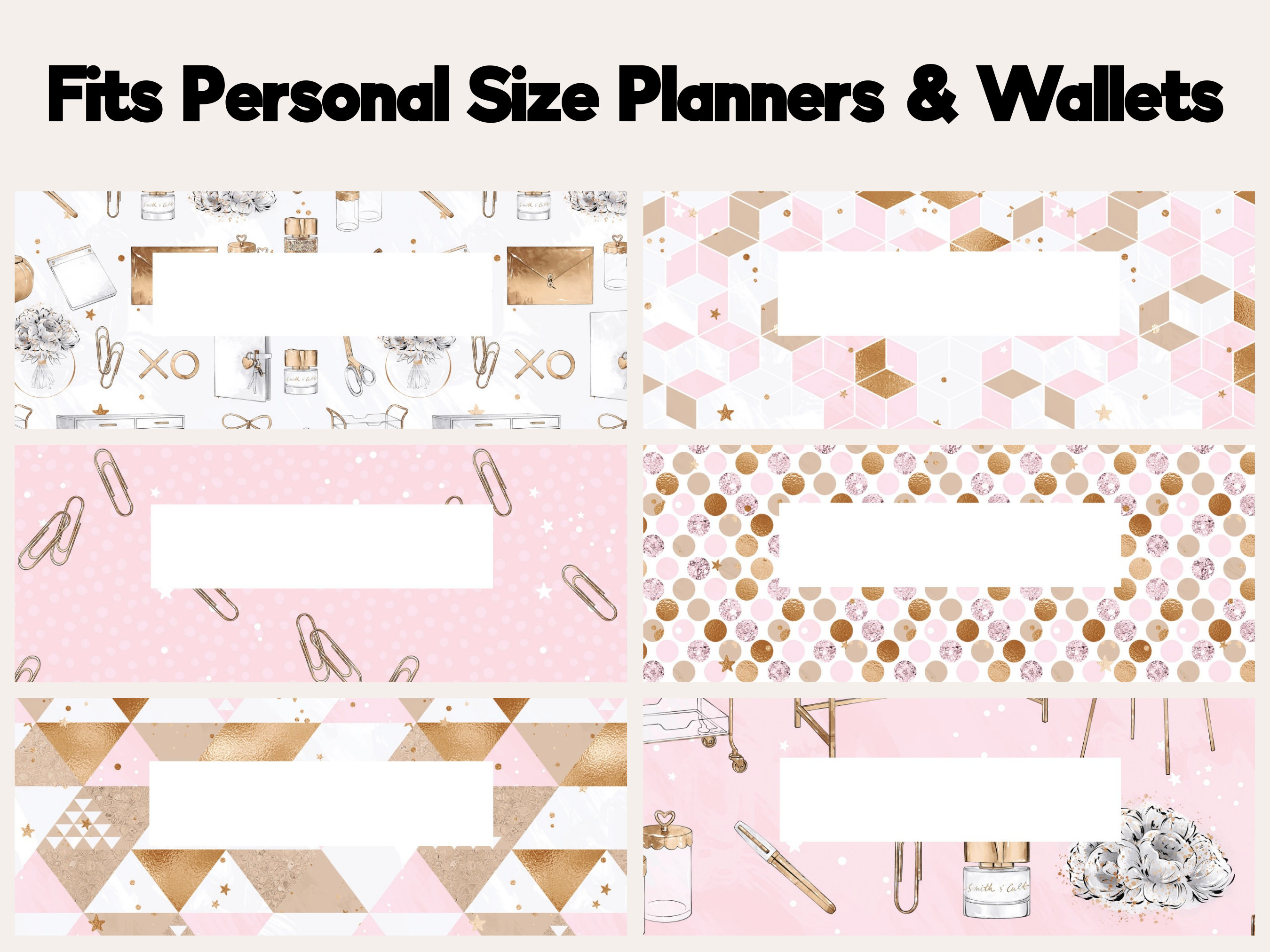 Glam Gold Editable Printable Cash Envelopes Set of 6 PDF, Cash Envelope ...