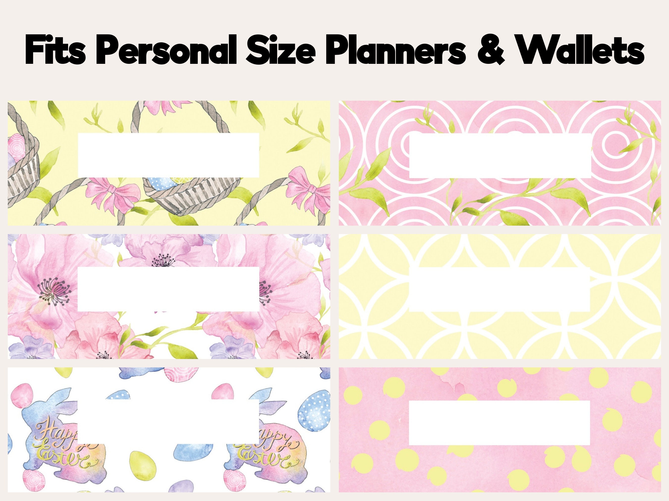 Easter Editable & Printable Cash Envelopes Set of 6, Cash Envelope ...