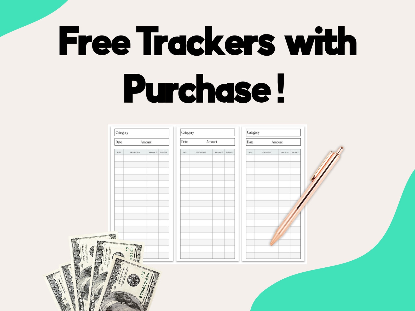 Calming Ocean Editable & Printable Cash Envelopes Set of 6, Cash ...