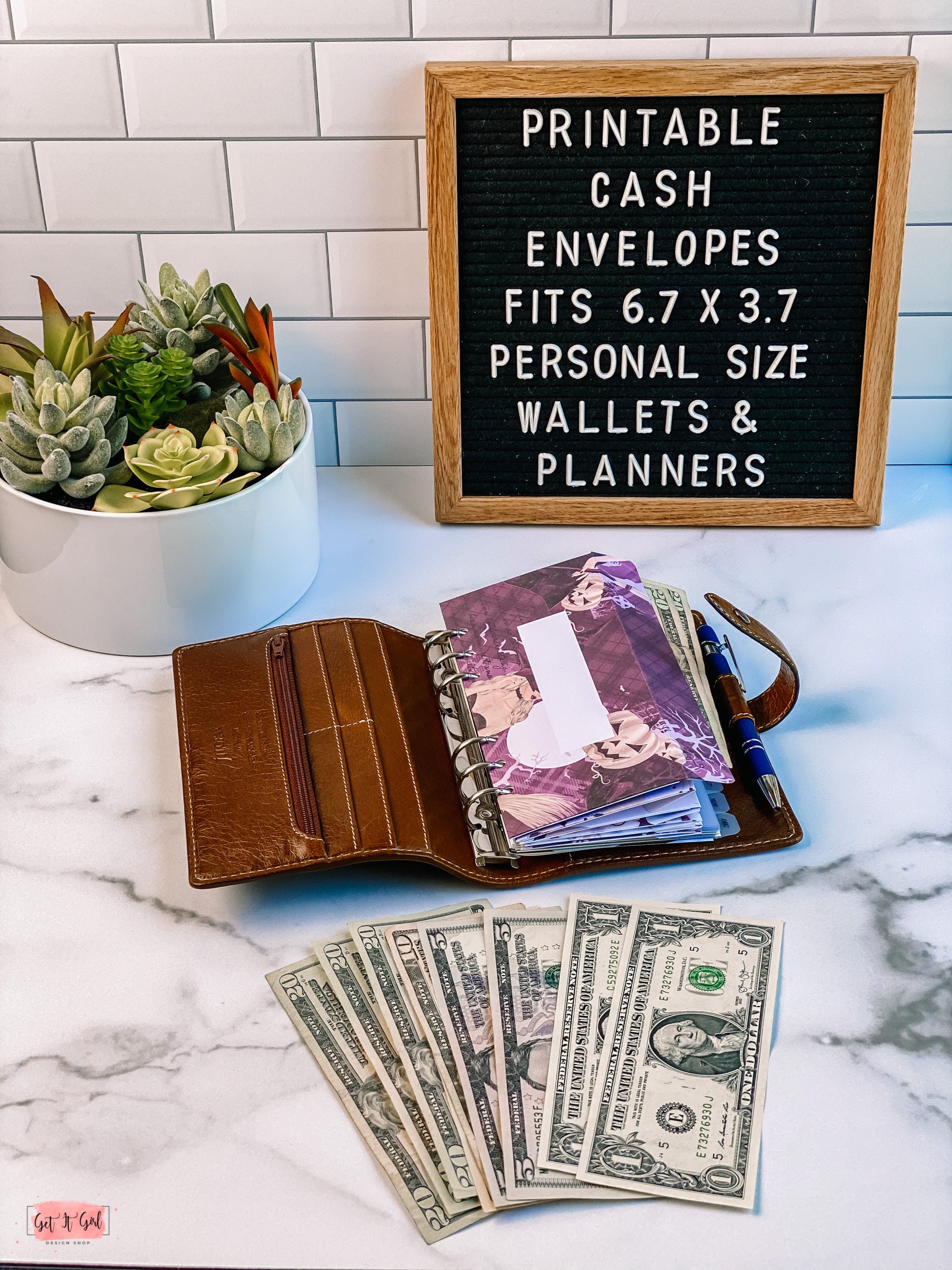 Halloween Editable Printable Cash Envelopes Set of 6 PDF Cash | Etsy