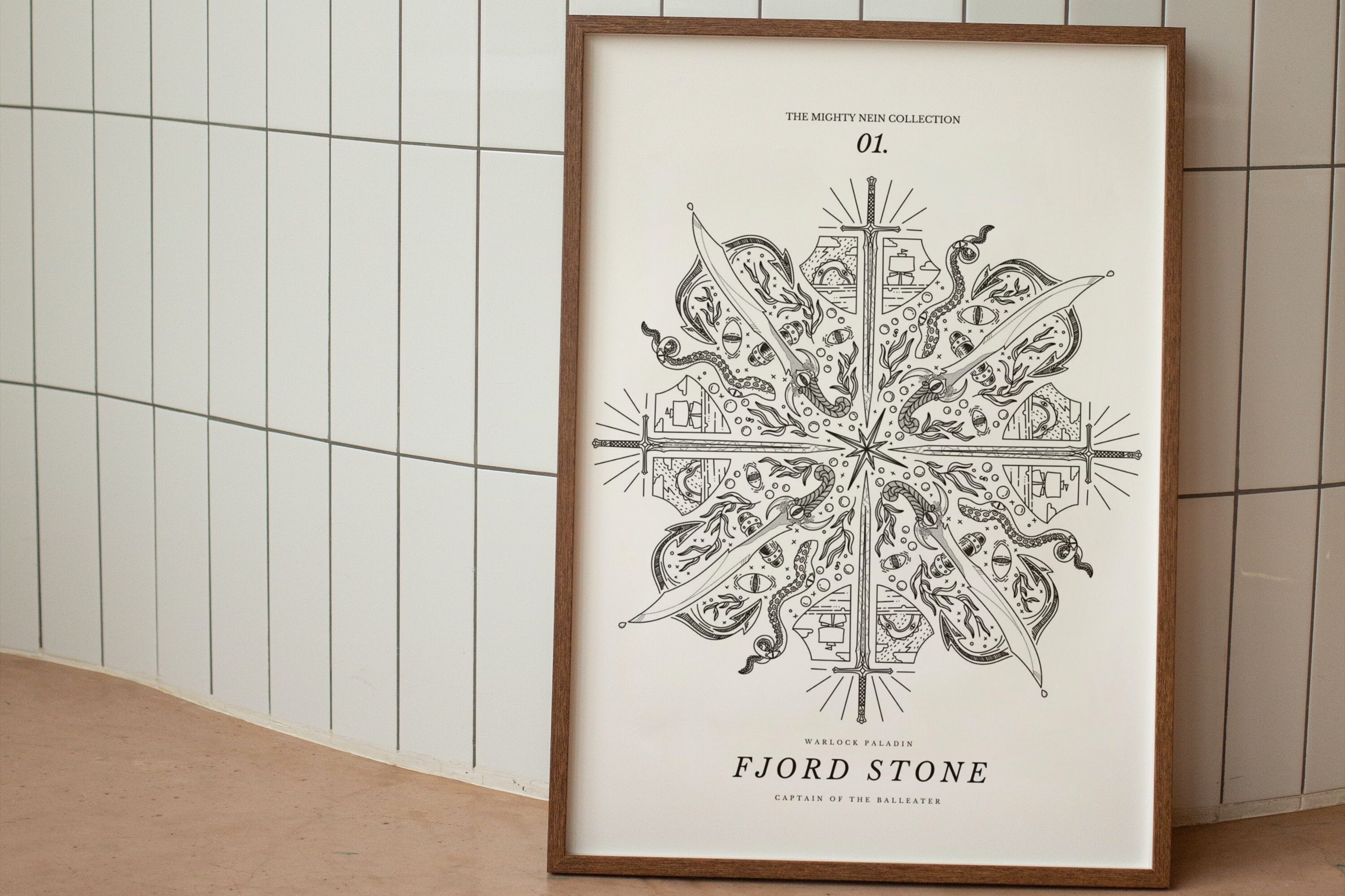 Fjord Stone Radial Poster // Critical Role // Digital Download - Etsy