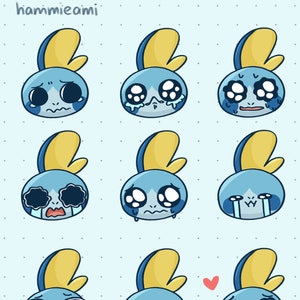 Scrobunny & Sobble Sticker Sheets - Etsy