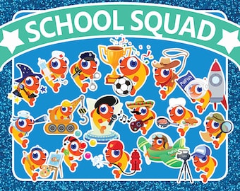 PALFISH Paul, Shelly, & Freddy the Fish Printable Props - Etsy