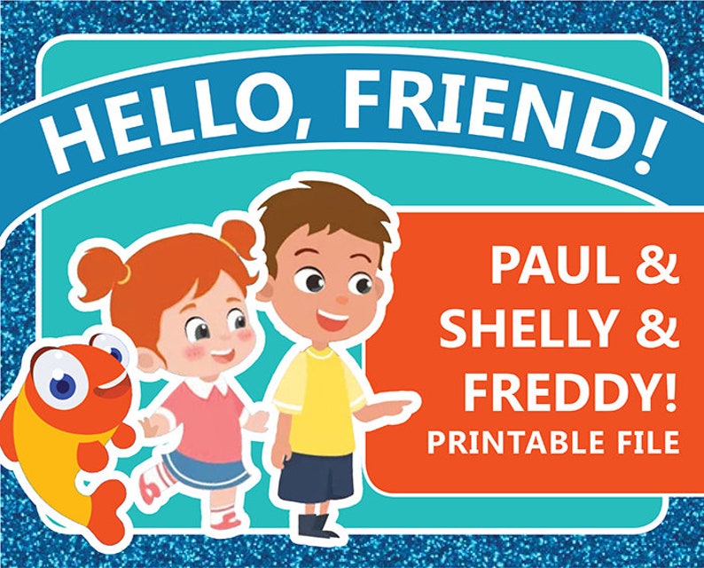 PALFISH Paul, Shelly, & Freddy the Fish Printable Props - Etsy