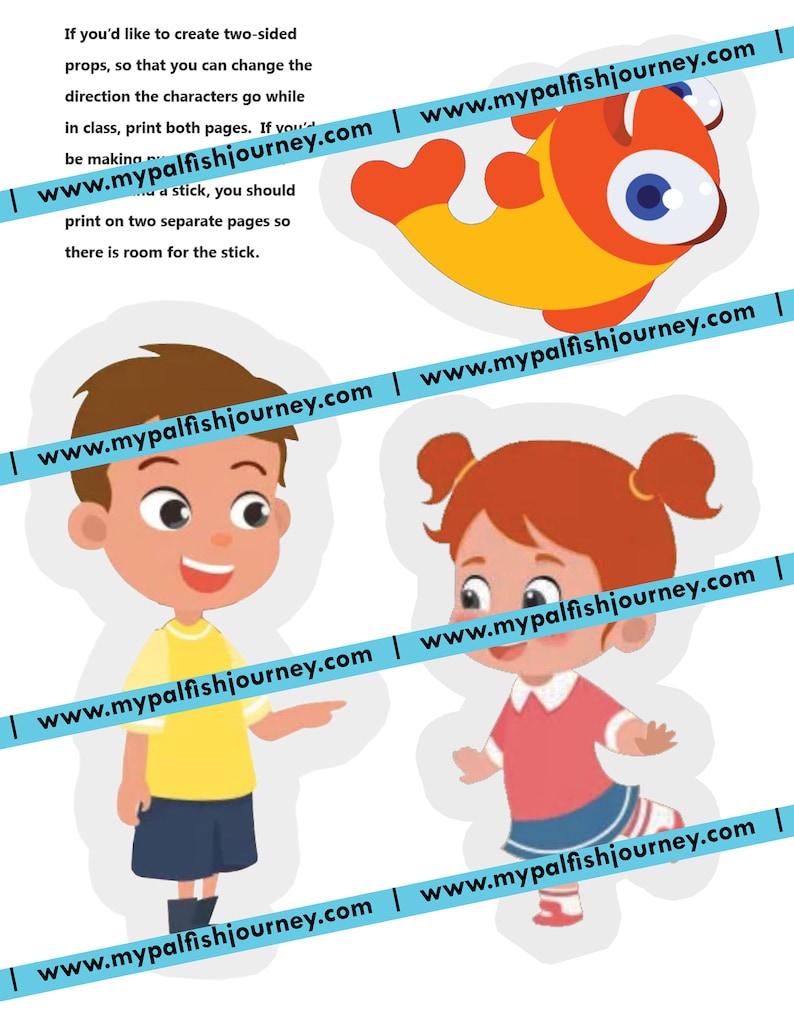 PALFISH Paul, Shelly, & Freddy the Fish Printable Props - Etsy