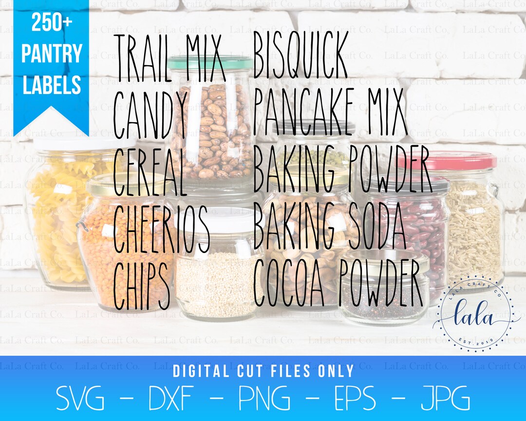 250+ Rae Dunn Inspired Farmhouse Pantry Labels SVG | Rae Dunn Inspo ...