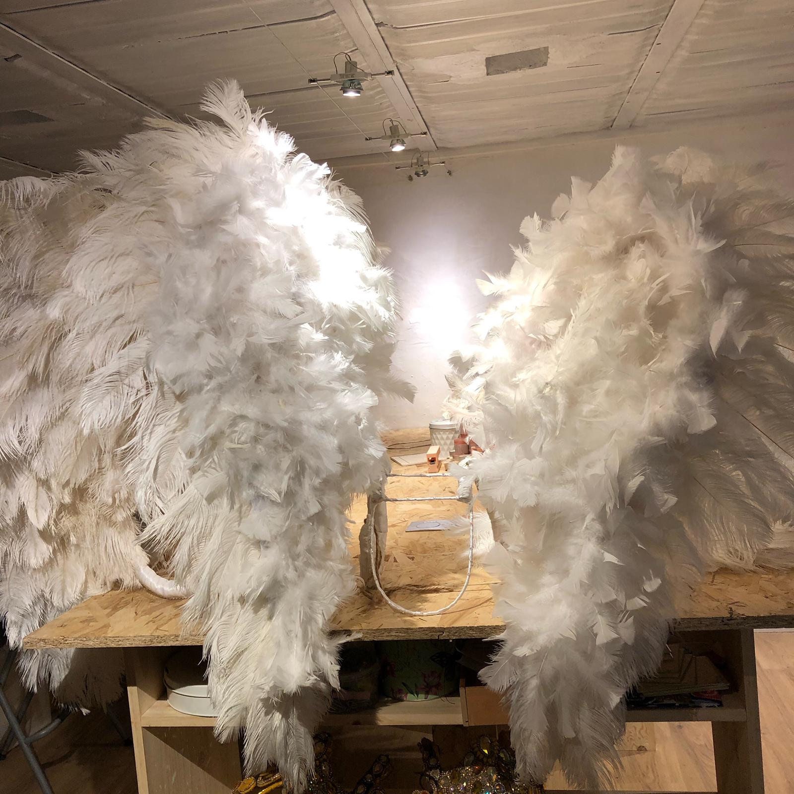 WHITE Victoria Secret Angel Wings Inspiration Ostrich Boa | Etsy