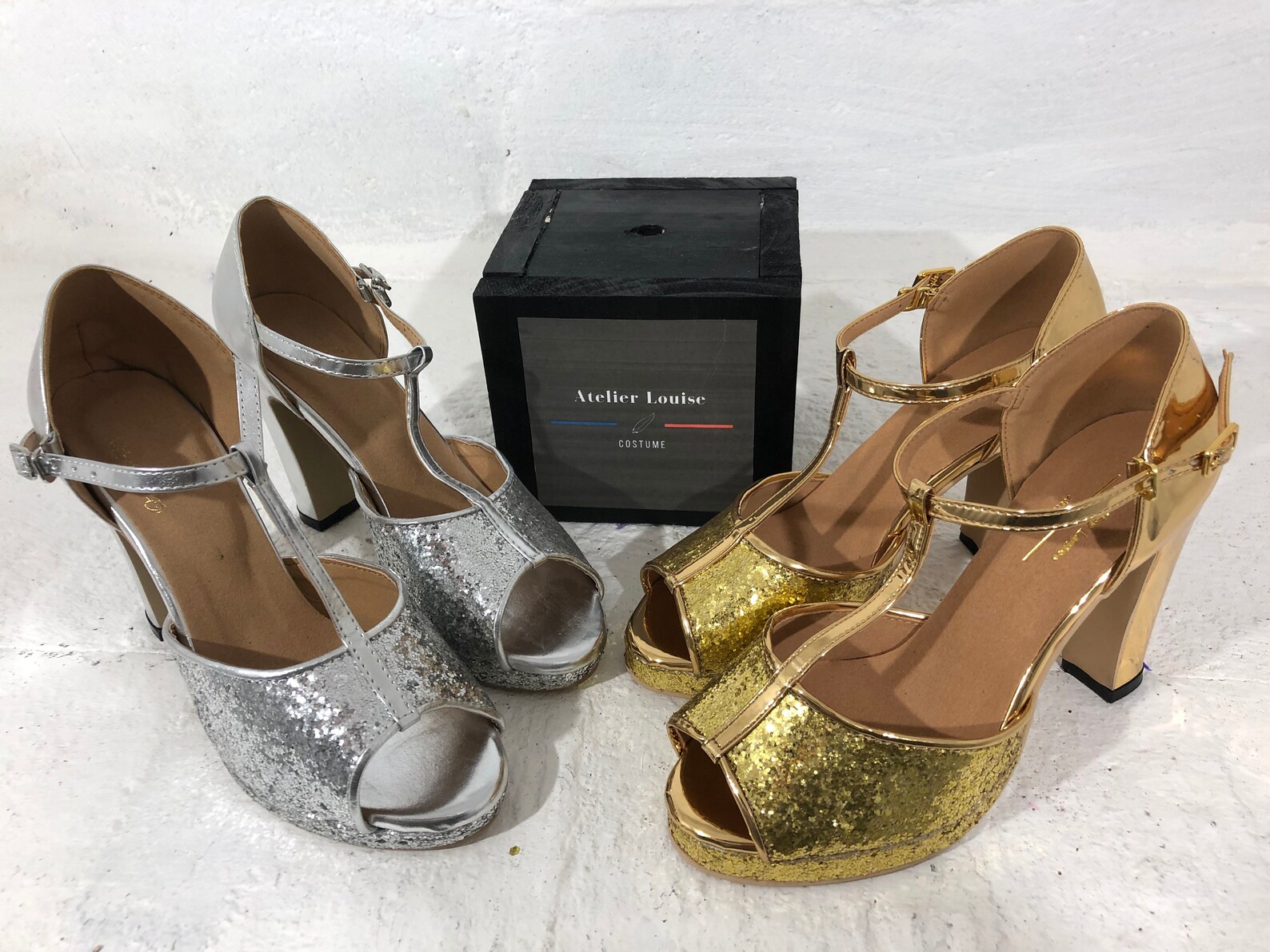 Samba Platform Shoes Gold Light Professional Show Samba Shoes Gold ...