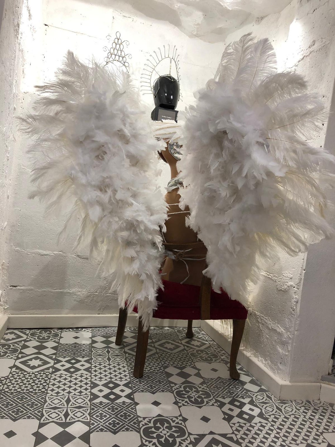 WHITE Victoria Secret Angel Wings Inspiration Ostrich Boa - Etsy