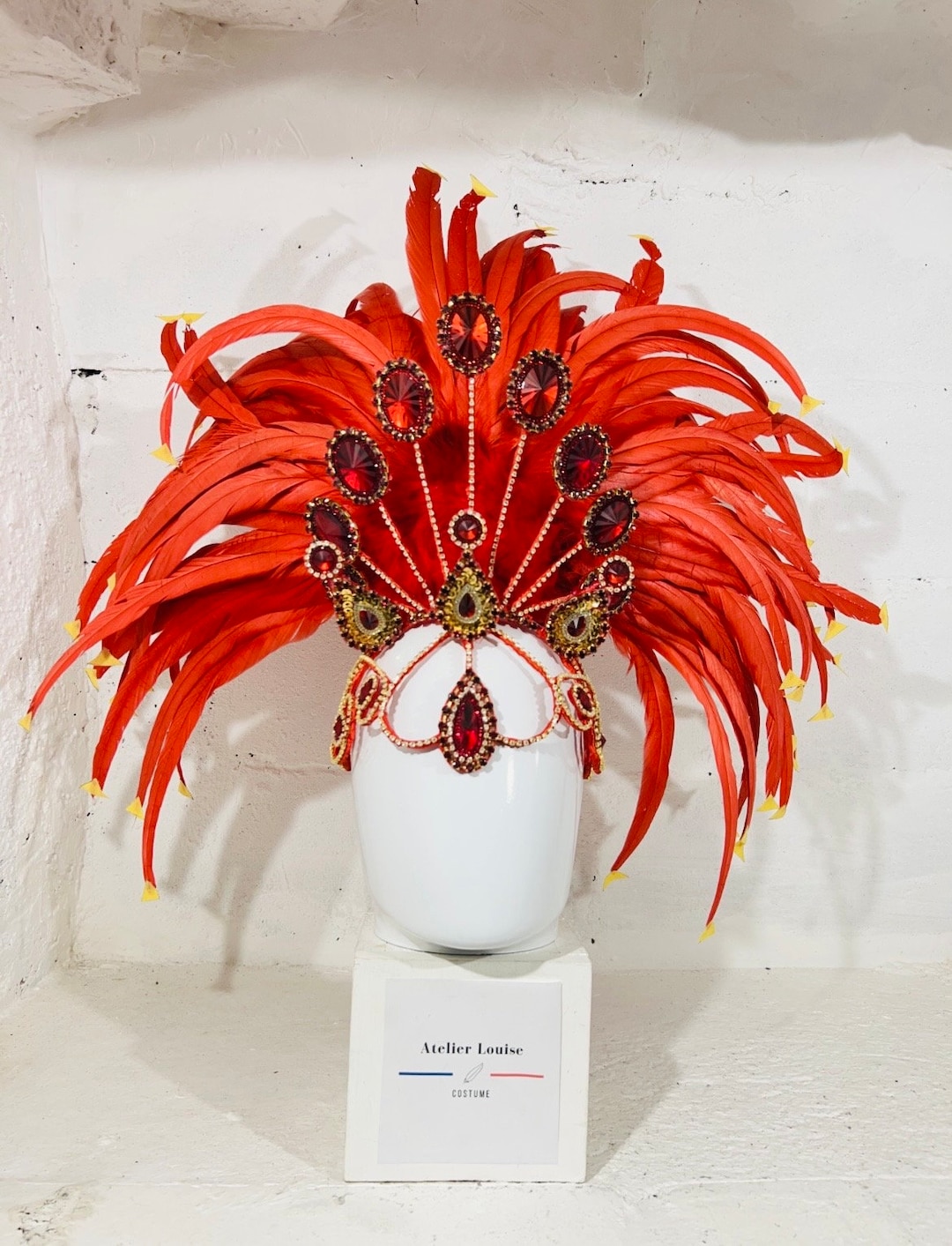 High Quality Samba Cabaret Frame Headdress Armature Headdress Feather ...
