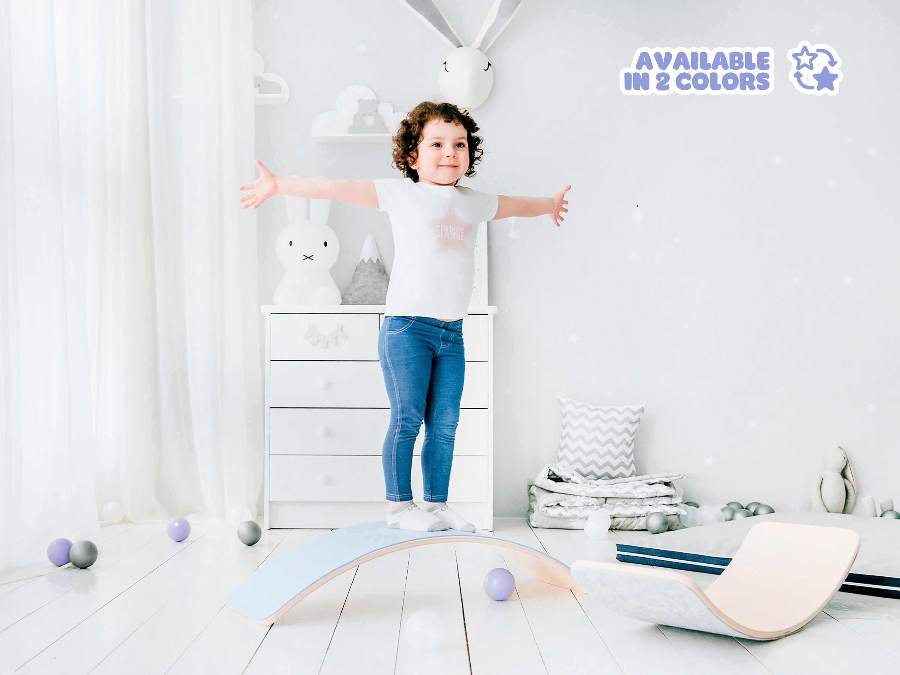 Wooden Wobble Balance Board for Toddler Kids and Adults - Etsy